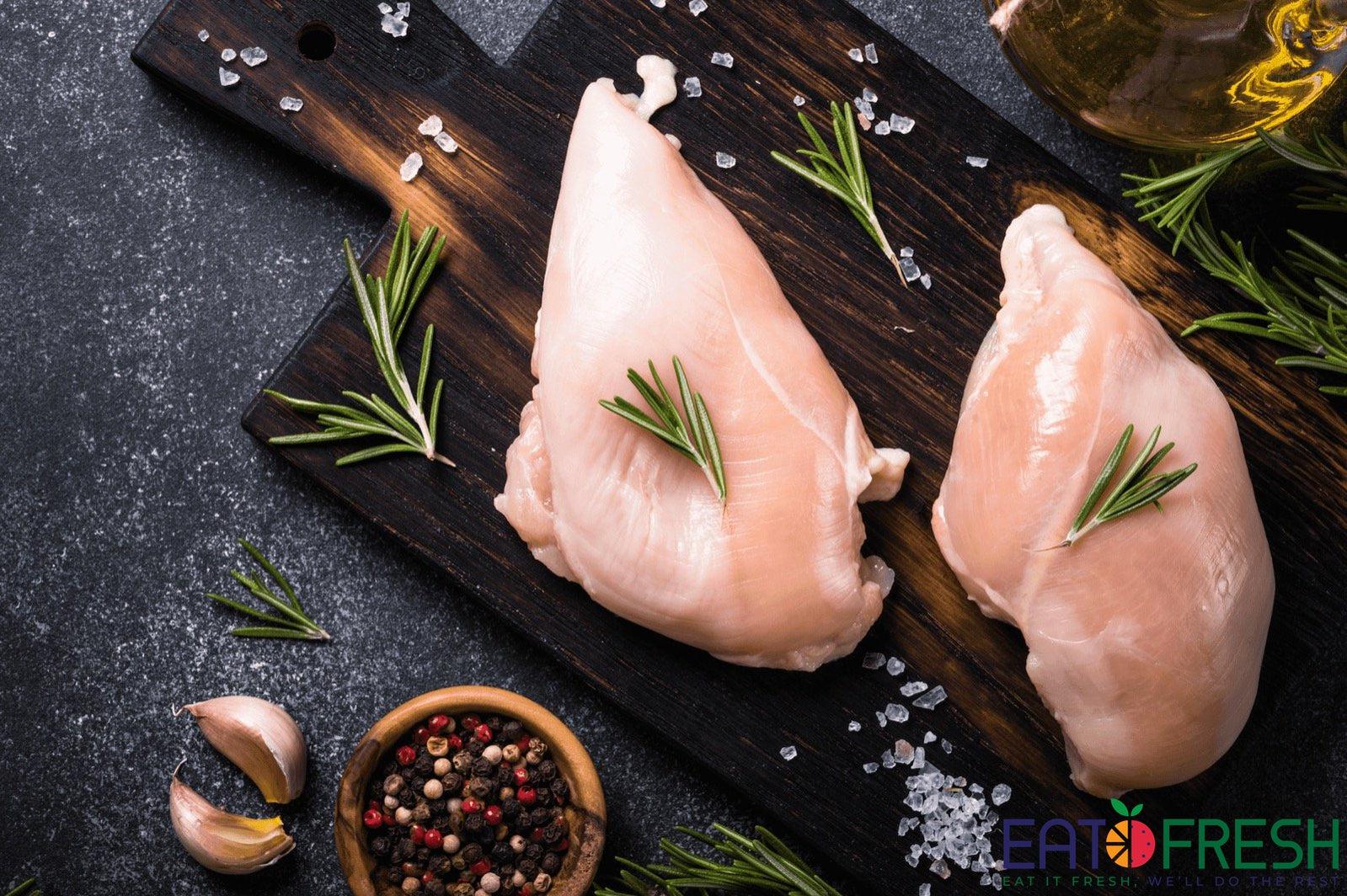 Fresh Chicken Breast (Boneless) 新鲜鸡胸肉（无骨）- 400g~500g per pack